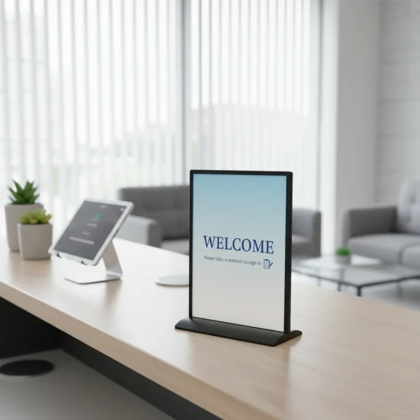 Unbreakable Plastic Table Talkers Menu Holders | Cut Graphics