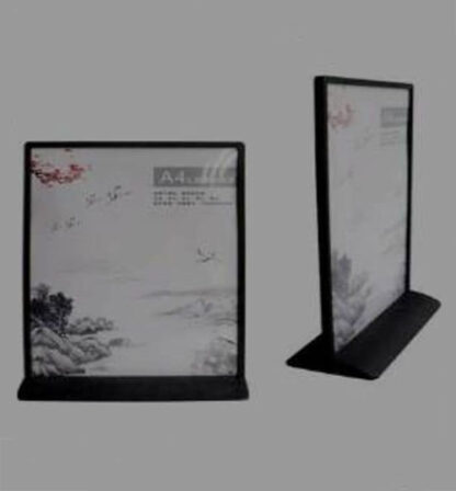 Unbreakable Plastic Table Talkers Menu Holders - Cut Graphics