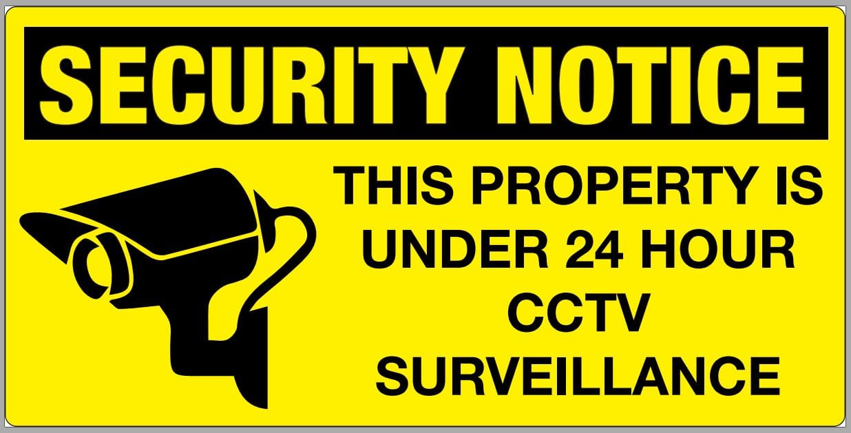 CCTV Signs Nairobi | Order Online Today | Cut Graphics
