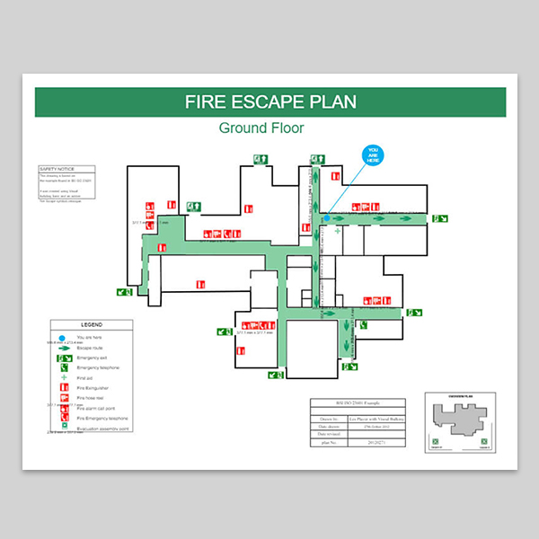 Emergency evacuation plan printing in Nairobi - Cut Graphics